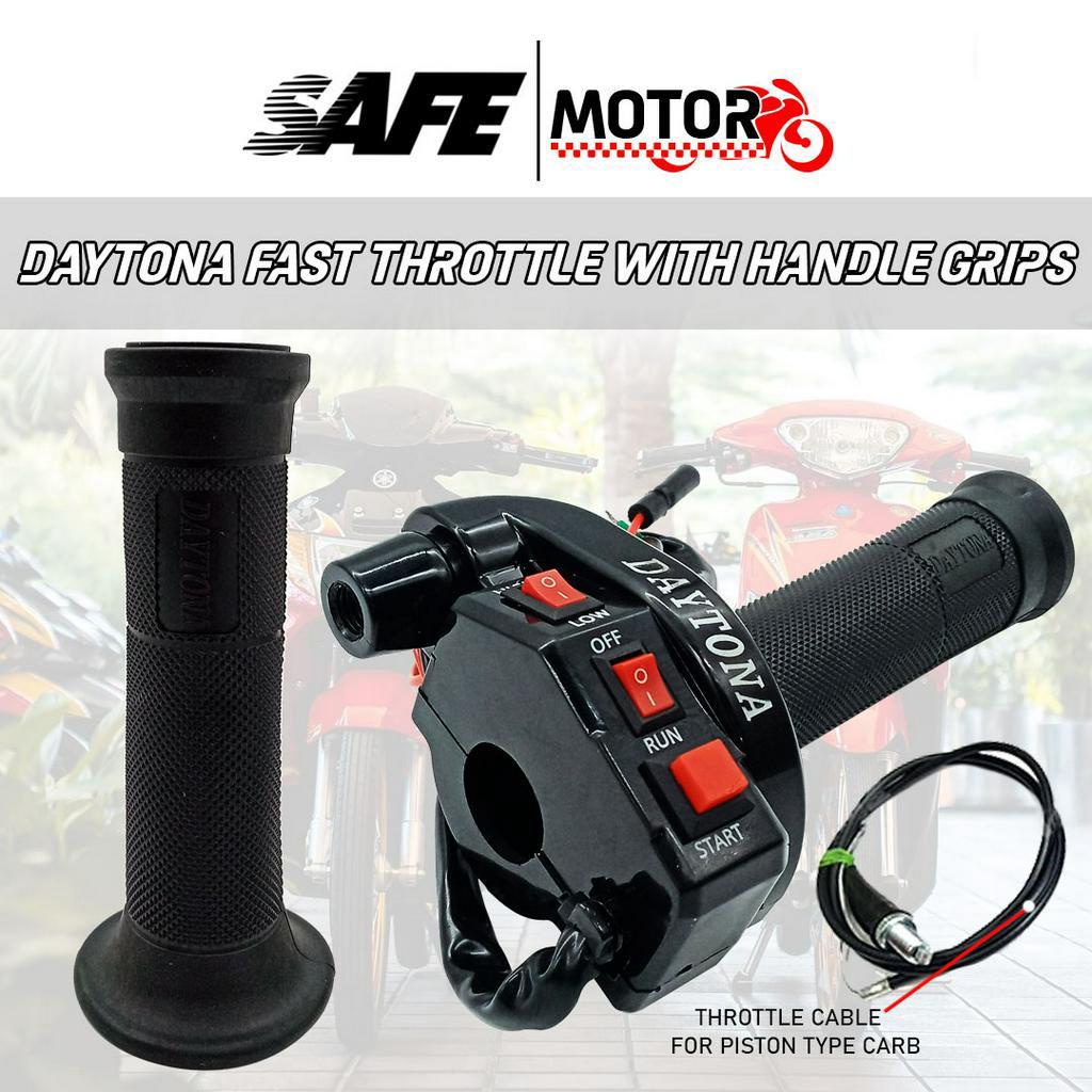DAYTONA QUICK THROTTLE WITH 3 SWITCH PUSH START ON/OFF WITH GRIPS AND ...