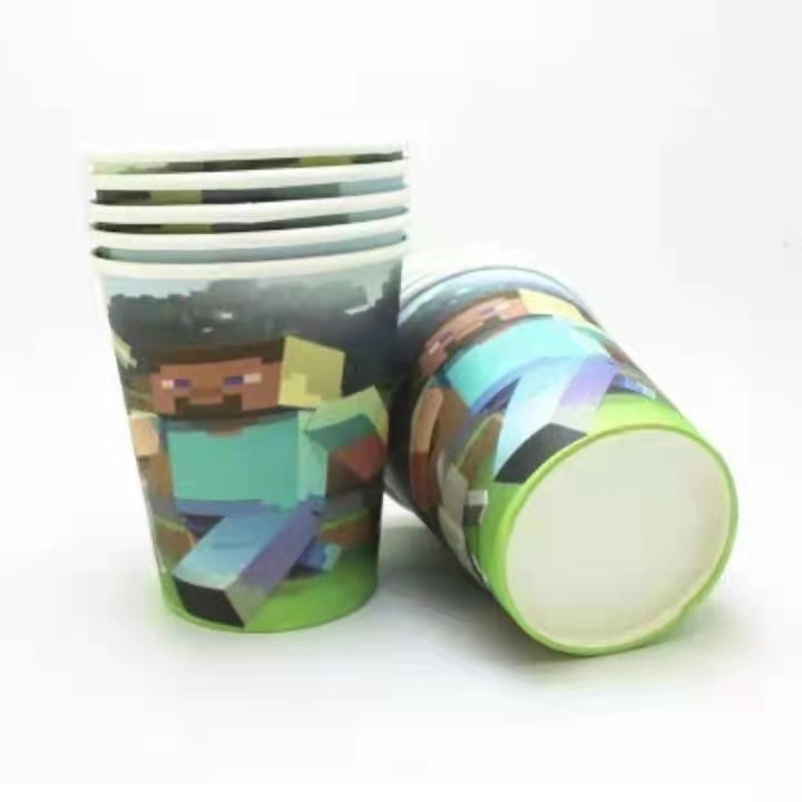 10 Pcs Cartoon character games game disposable cartoon cutlery paper ...