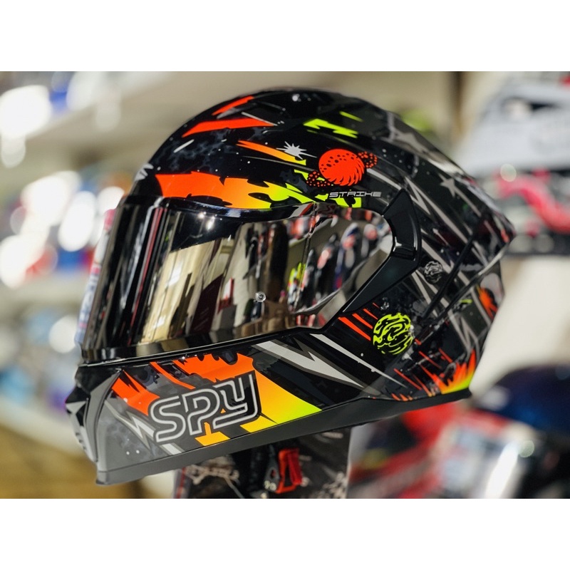 SPY STRIKE GD S7 Full-Face Dual Visor Helmet + Free Clear Visor ...
