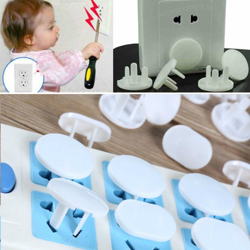 40Pcs Power Safety Protector Plastic Socket Outlet Plug Cover Baby ...
