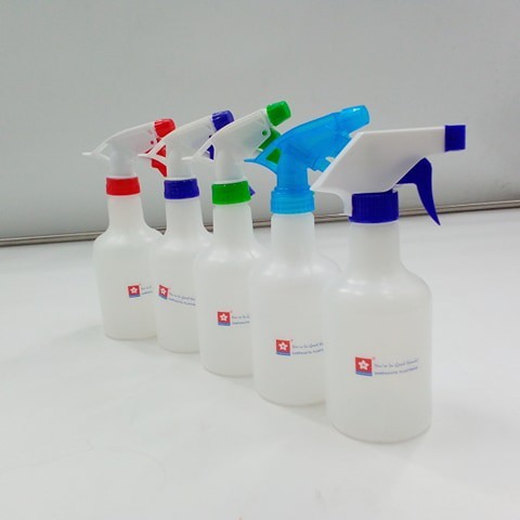 400ml or 600ml spray bottle sprayer manual button watering spray ...