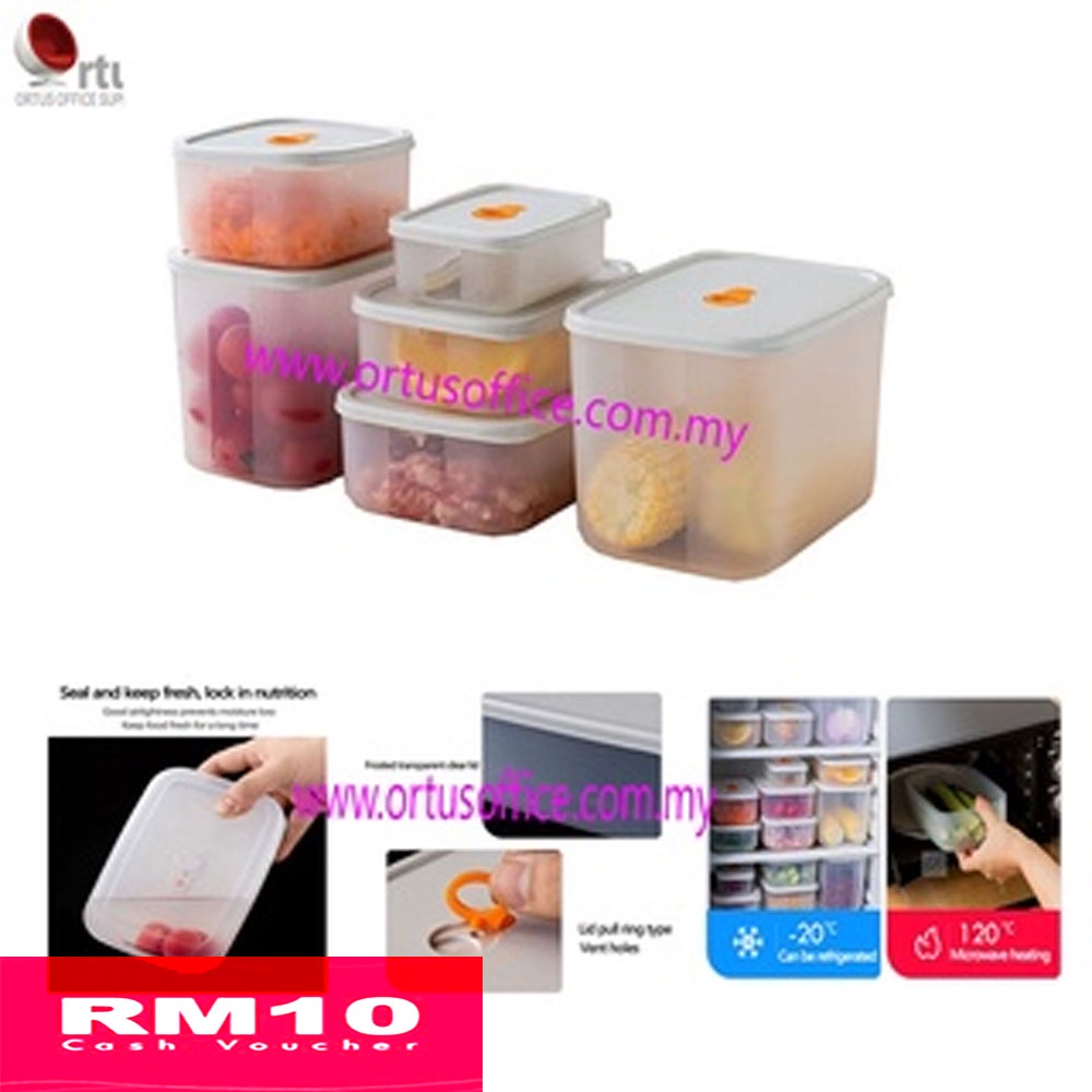 KP-Airtight Container Plastic Transparent Food Storage Box Fridge ...