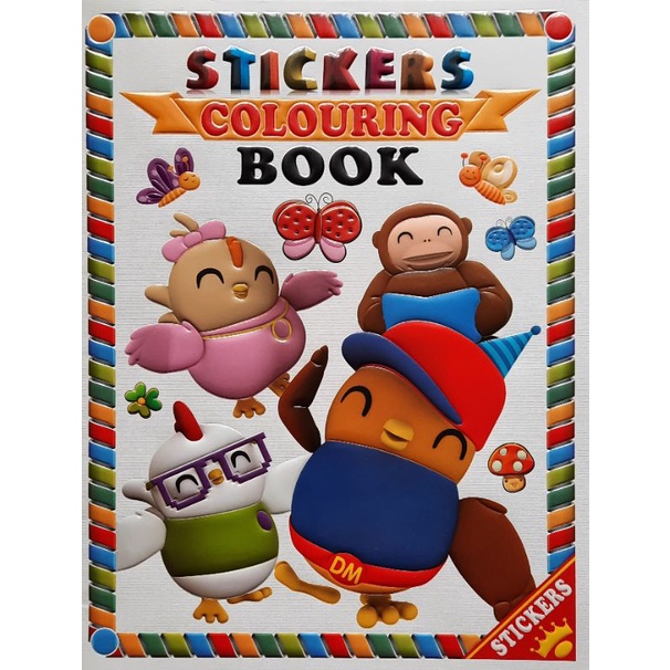 Didi & Friends Buku Mewarna & Pelekat Stickers Coloring Book | Shopee ...