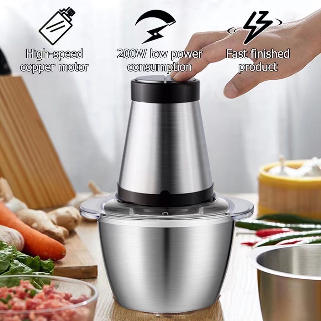 Meat Grinder Electric Food Processor Large Capacity Multifunctional ...
