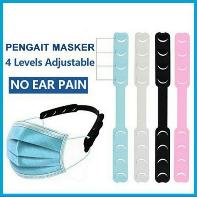 Hijab Mask Hook/Mask Strap Connector - Flexible Plastic Material ...