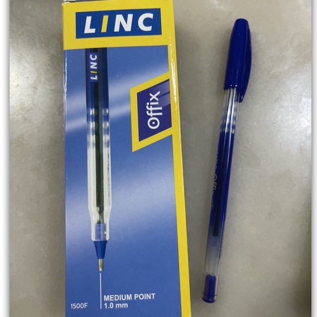 Linc Offix Smooth Blue BallPen (1 Box) | Shopee Philippines