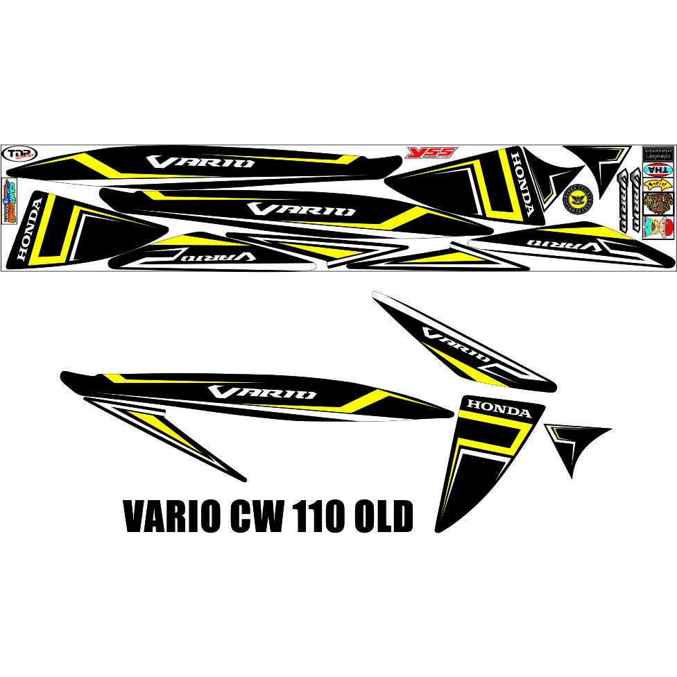 Striping Tiedye Variations/Motorcycles HONDA Click 110 CW OLD ...