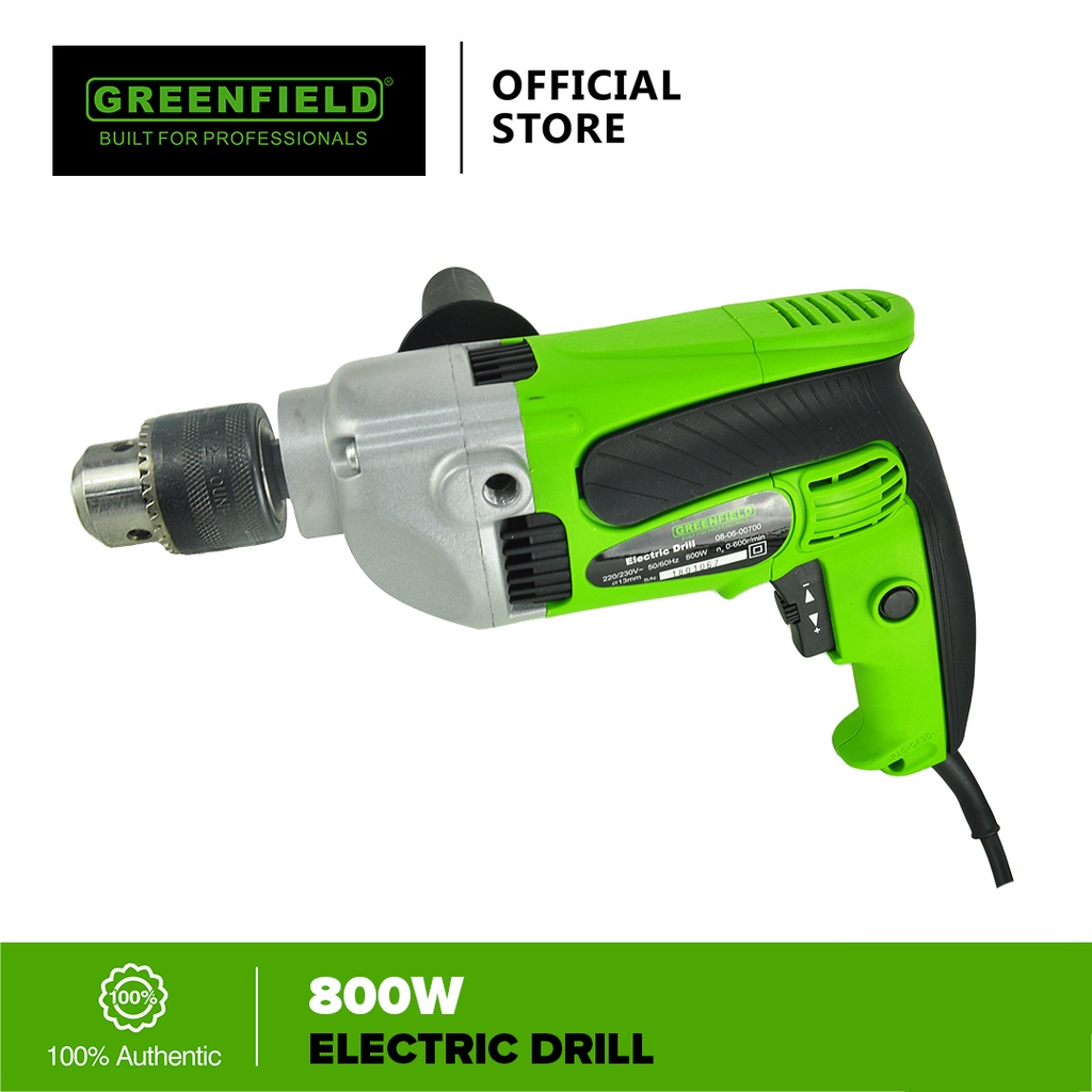 Greenfield Electric Drill 800W - Power Tool/Home Improvement | Shopee ...