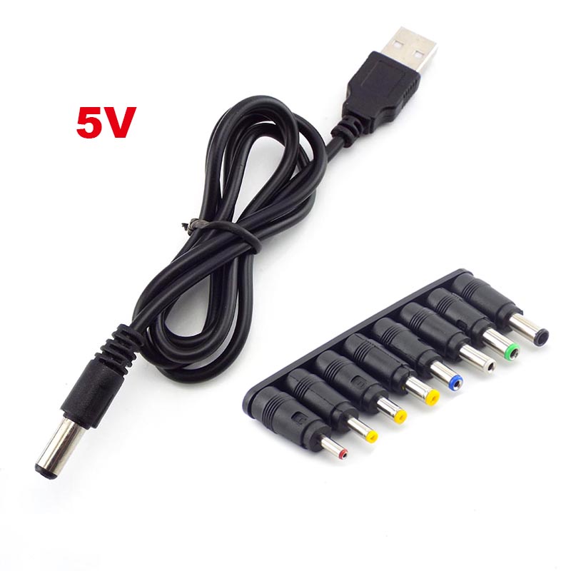 USB to DC Power Cable Universal USB to DC Jack Charging Cable Power ...