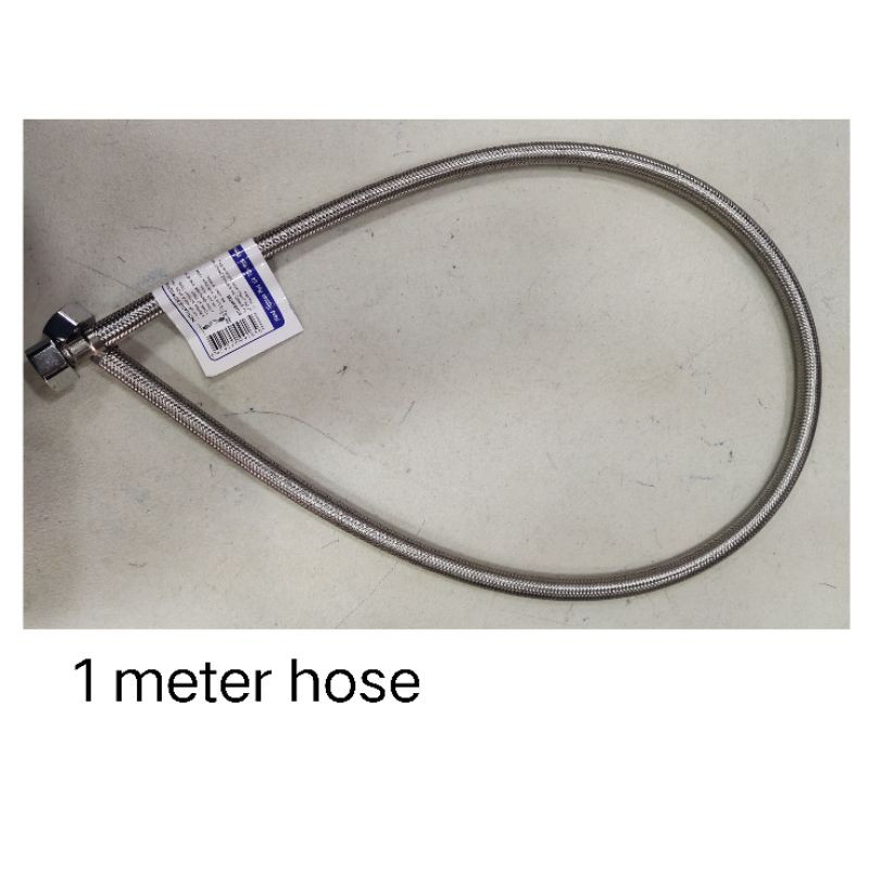 Hawk bathroom flexible hose 1 meter 1/2x1/2 stainless heavy duty 304 ...