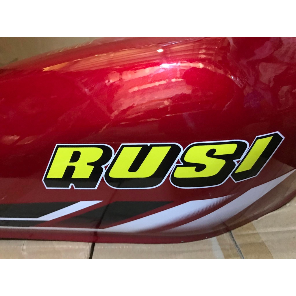 RUSI FUEL TANK TC125/150/175 RED WITH FREE FUEL TANK CAP | Shopee ...