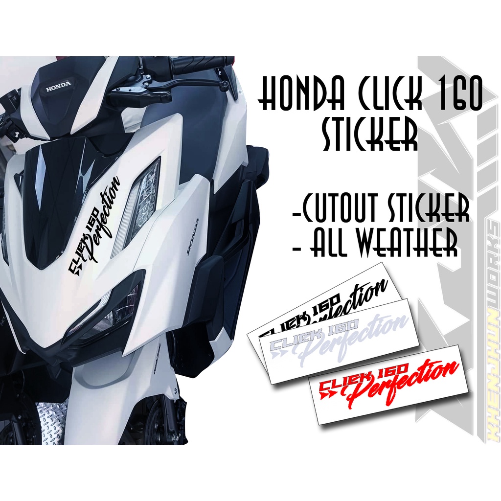 Honda Click 160 Sticker reflective waterproof | Shopee Philippines