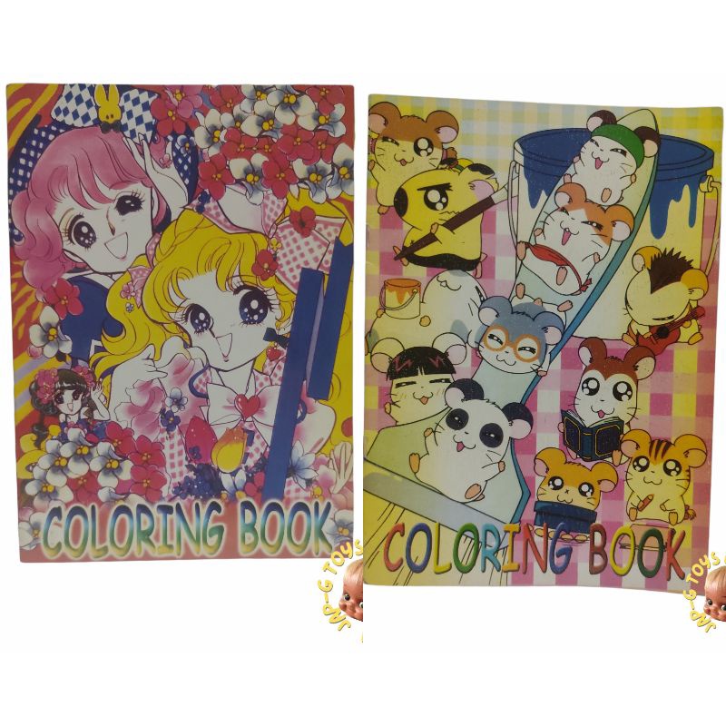 Shoujo Candy Parasol - Hamtaro Coloring Book - Vintage Palengke Toy ...