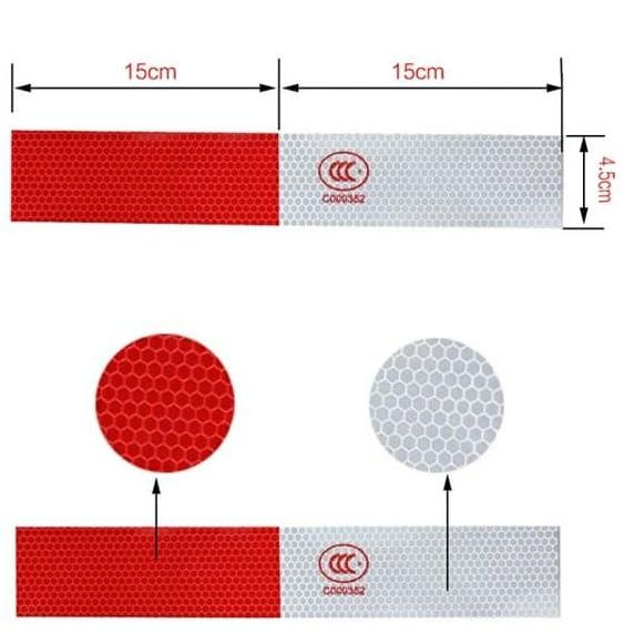 Reflective Stickers Reflector Sticker Red Warning Sign | Shopee Philippines