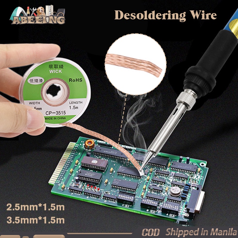 Desoldering Wires Braid 2.5mm 3.5mm Solder Wire Welding Solder Remover ...
