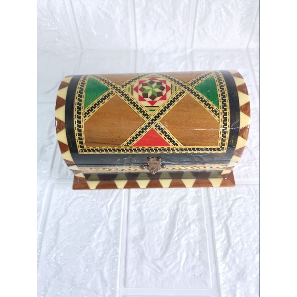Vintage Spanish Taracea arc jewelry box with music | Shopee Philippines