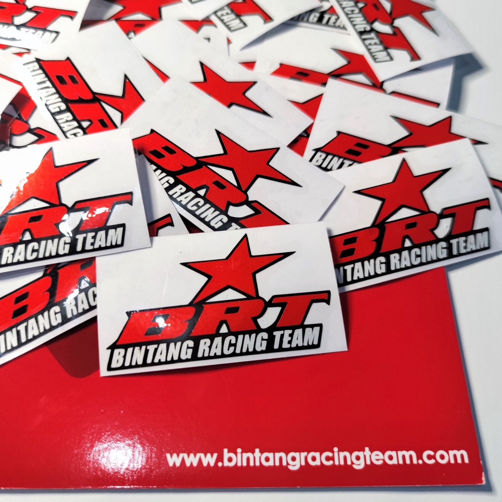 ORIGINAL BRT STICKER BRT CUTTING STICKERS embossed Star Racing Team | Shopee Philippines