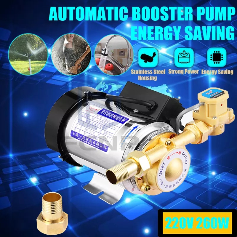 Water Booster Pump 220V 60HZ 100W/150W/260W Automatic Home Shower ...