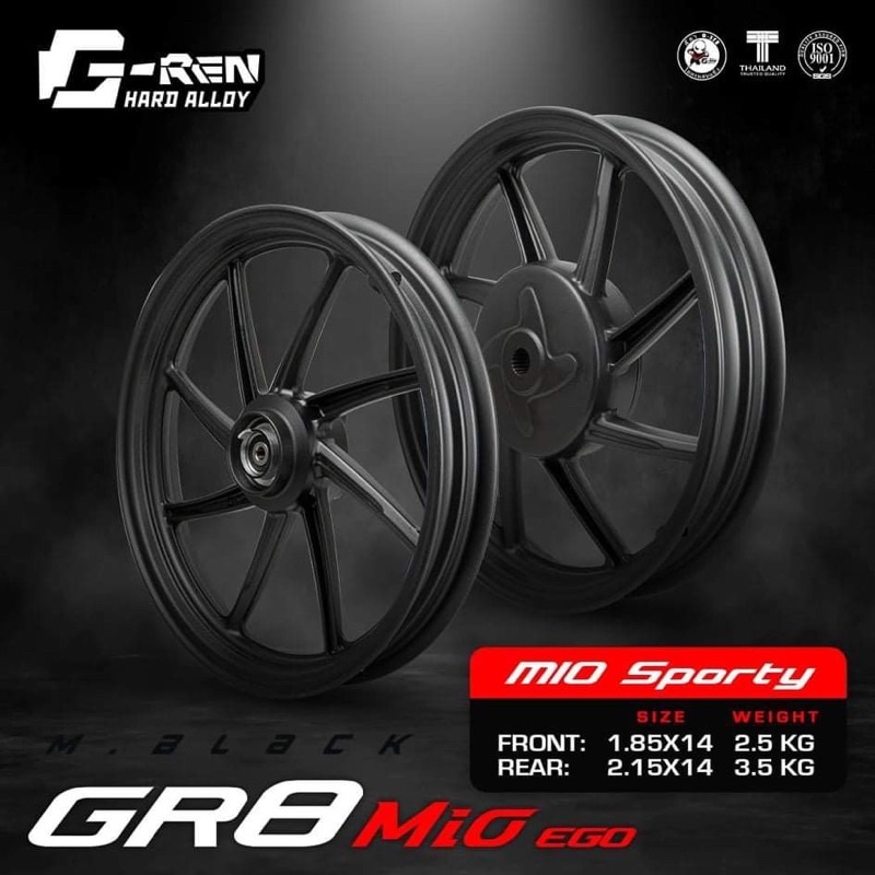 G-REN MAGS MIO SPORTY / MIO I 125 3 holes GR8 | Shopee Philippines