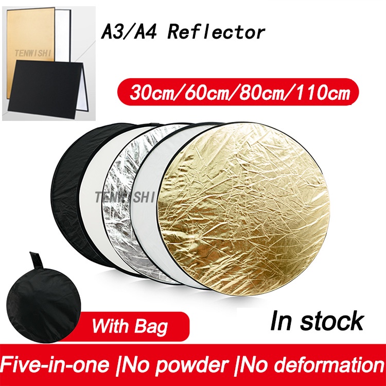 TENWISH Folding Reflector 5 in 1 Studio Photography Photo Collpsible ...