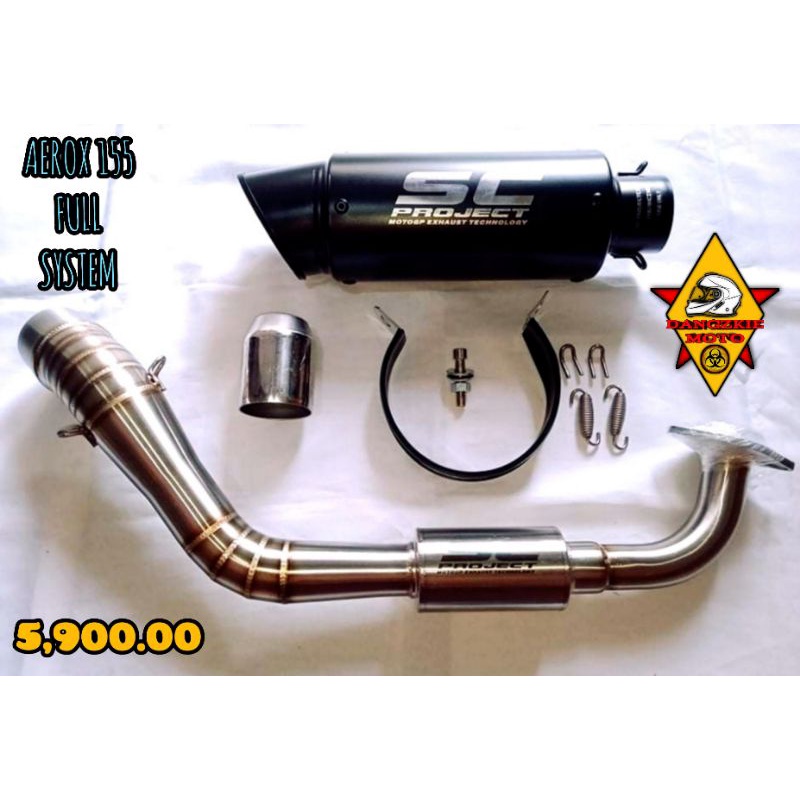 YAMAHA AEROX 155 SC PROJECT WIDE TIP FULL EXHAUST SYSTEM | Shopee ...