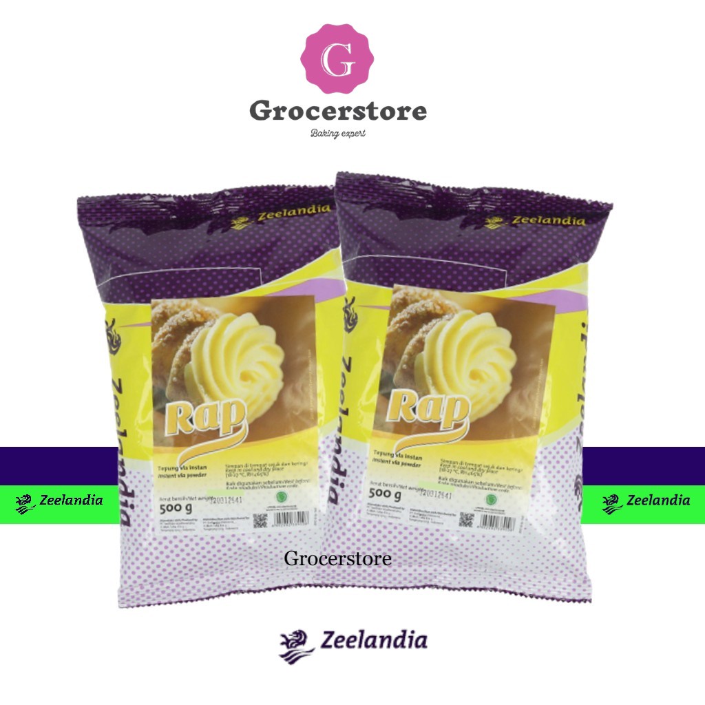 Vla Instant Zeelandia Rap Custard Flour 500 grams Custard Powder ...