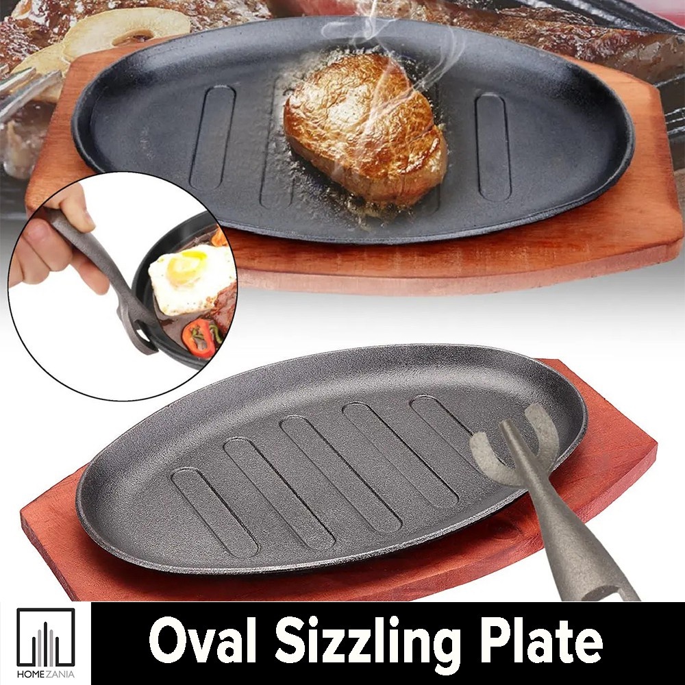 Sizzling plate for steak sizzling plate sale sisig oval Cast Iron Oval ...