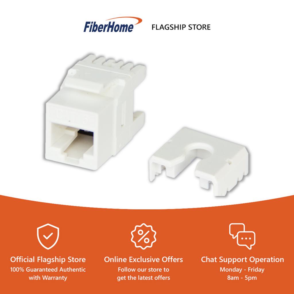 Fiber Home Cat.6 Unshielded Keystone Jack (180) | Shopee Philippines