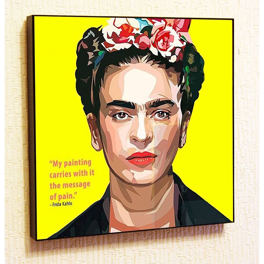 Frida Kahlo Poster and print POP Art Painting on Canvas Motivational ...