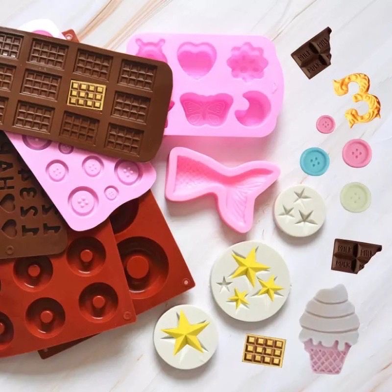 Silicone Chocolate Molder for Baking Jelly Candy Mold Cake Decoration ...