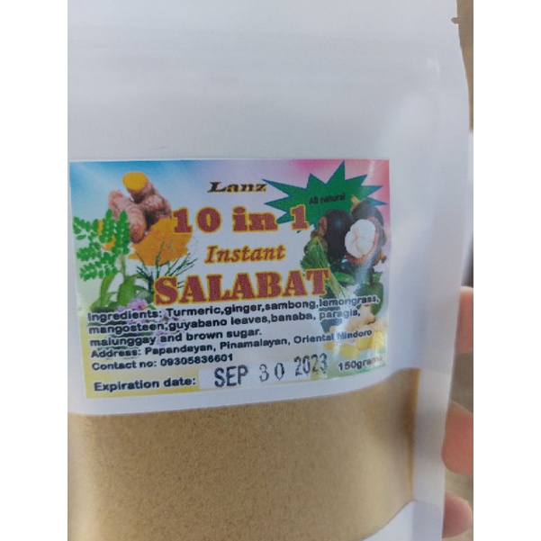 salabat 10 in 1 by lanz 150 grams(salabat sa mindoro) | Shopee Philippines