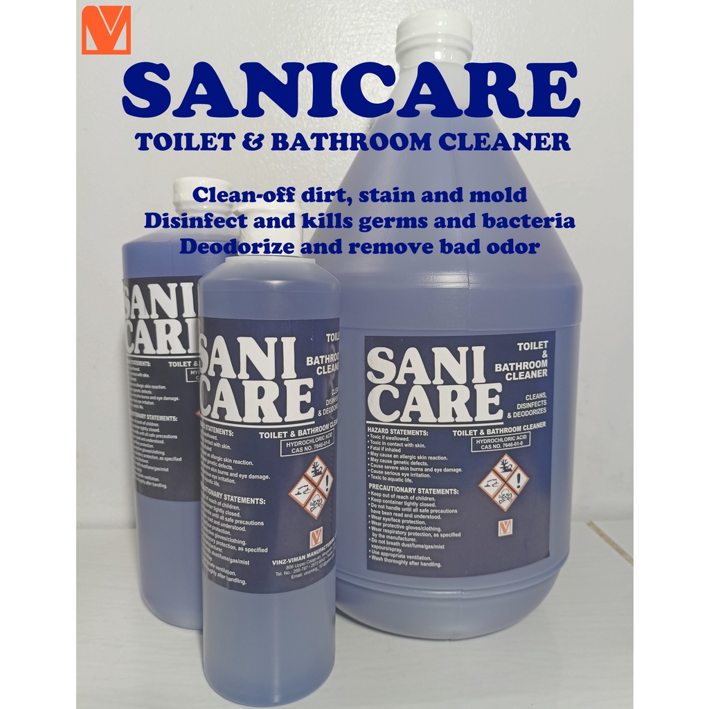 SANICARE Toilet and Bathroom Cleaner (1 Liter Bottle) | Shopee Philippines