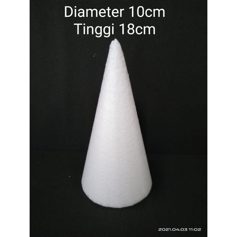 Diameter 10cm Height 18cm Styrofoam Cone Cork Cone | Shopee Philippines