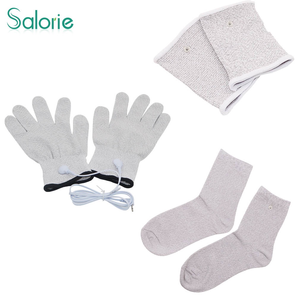 1 Pair Electrode Glove Conductive Wrist Electrode Massage For Tens ...