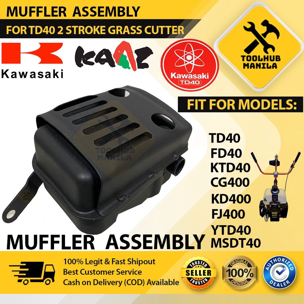 Muffler for TD40 Kawasaki 2 stroke Grass Cutter Brush Cutter Spare ...