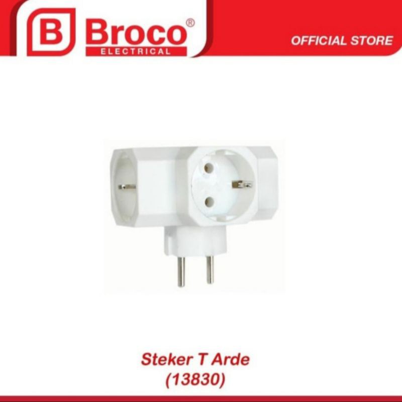 Broco Ground T Plug Square 13830s Multi Plug White | Shopee Philippines