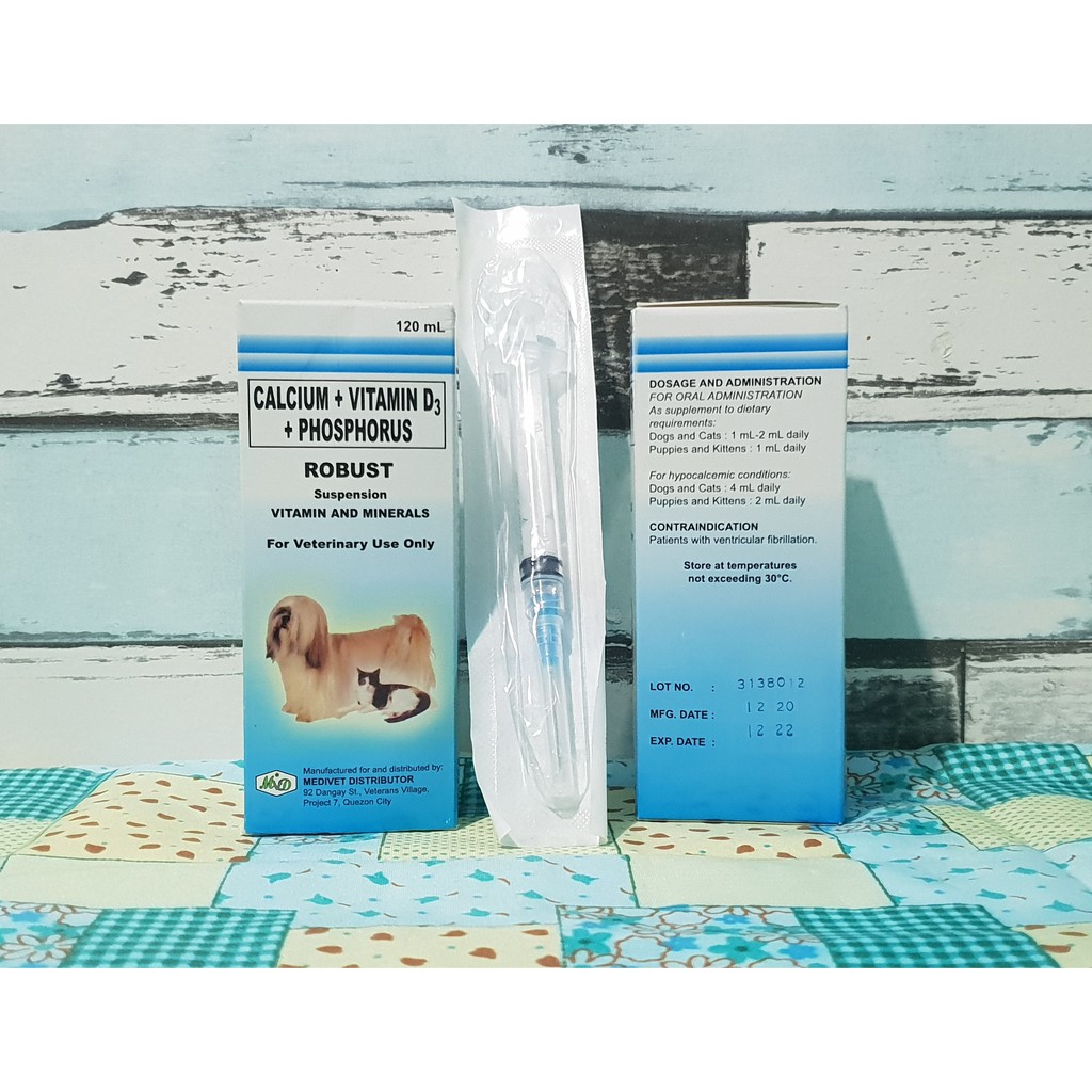 Robust(Calciupet) Calcium and Phosphorus Oral Suspension for Dogs and ...
