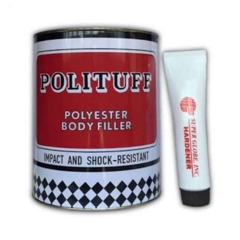 Polituff Polyester Body Filler Impact and Shock-Resistant With Hardener ...