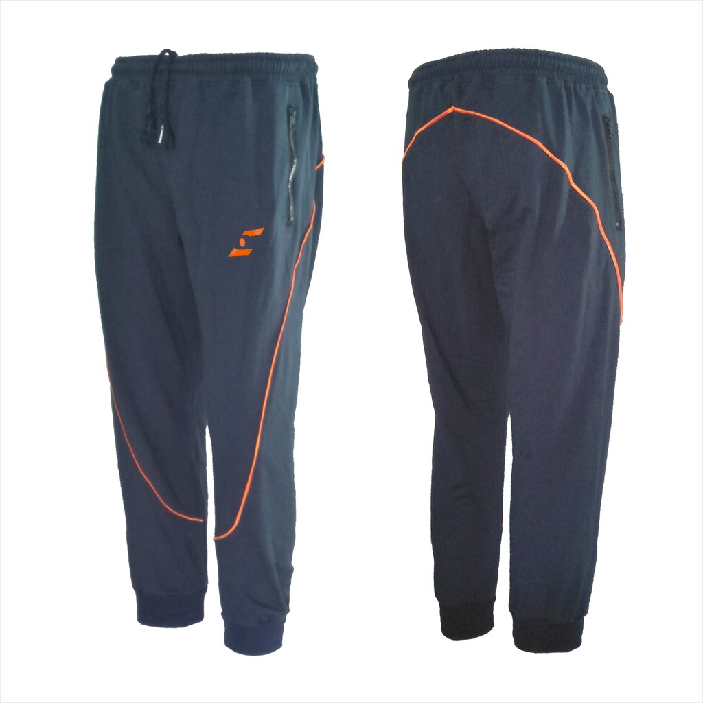 Ct 235 Jogger Training Pants Navy Blue Lis Orange Sports | Shopee ...