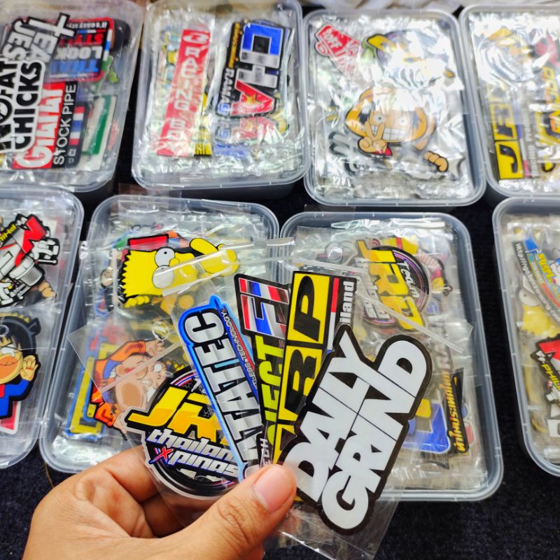 THAI STICKERS 120 PCS ASSORTED FREE SHIPPING with PLASTIC | Shopee ...
