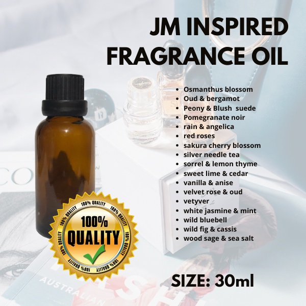 30ml J Fragrance Oil For Perfume Making / Candle / Room and Linen Spray ...