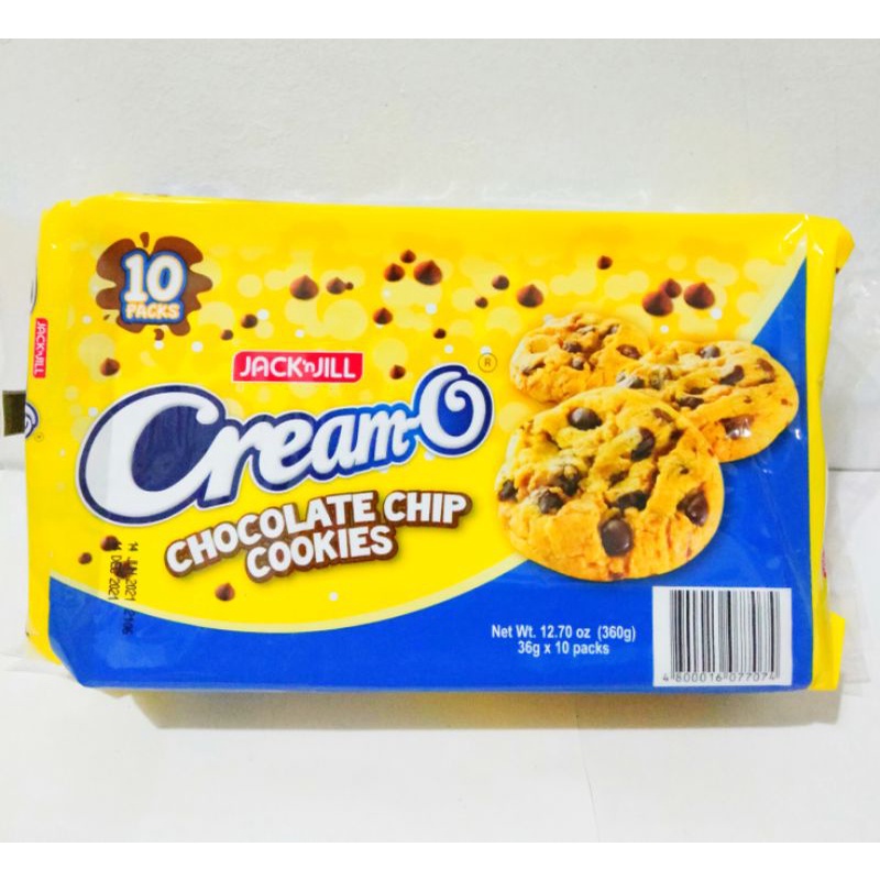 Jack n Jill Cream-O Chocolate Chip Cookies ( 36g x 10 ) | Shopee Philippines
