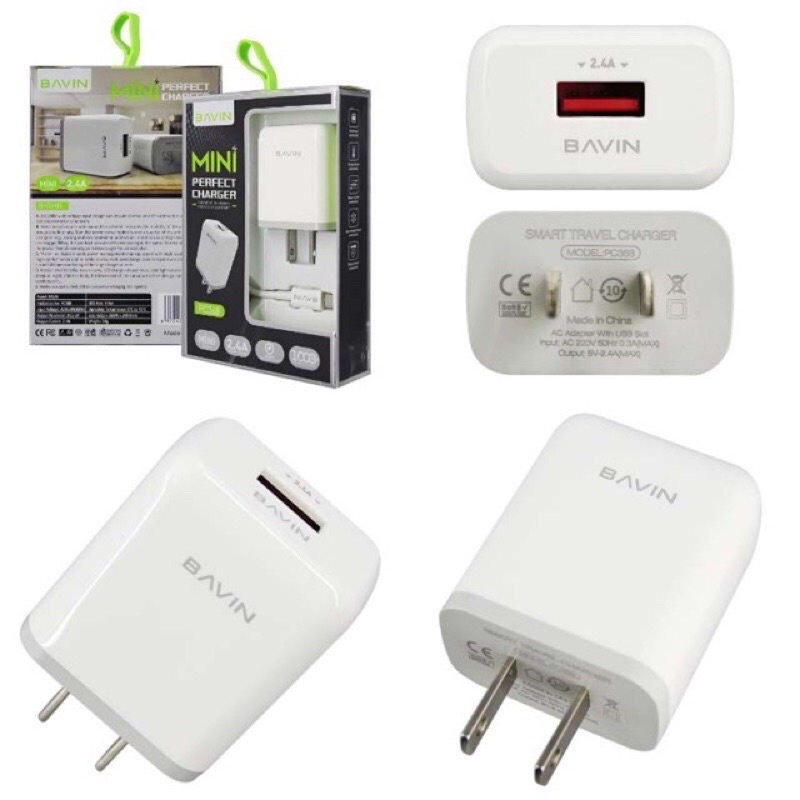 BAVIN PC368 Quick & Mini Charger For Micro/Ios/TYPe C | Shopee Philippines