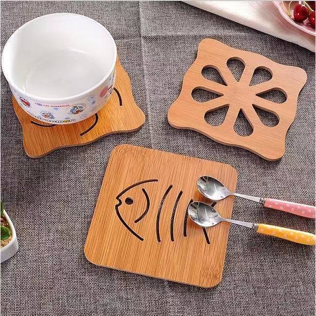 Square Wooden Cup Coaster Blank Snack Tea Tray Wooden Coaster | Shopee ...