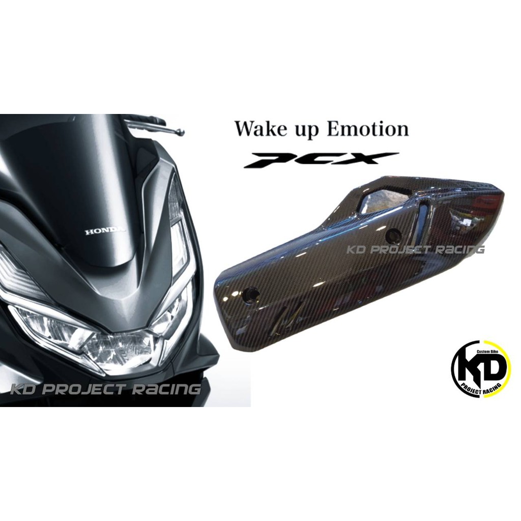 Original Pipe Cover Honda PCX 160 Genuine Kevlar | Shopee Philippines
