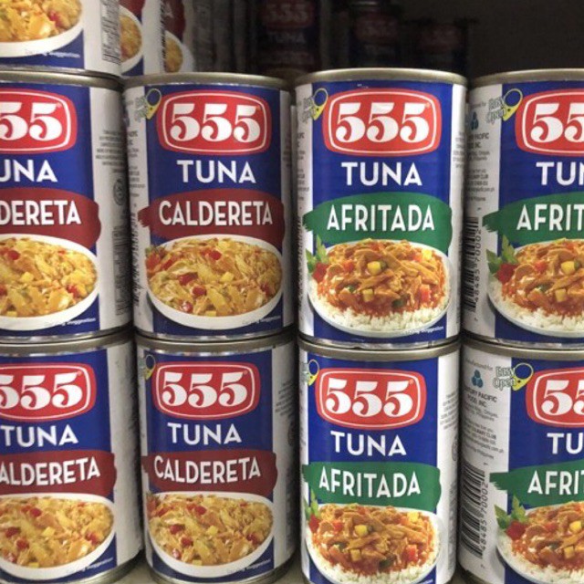 555 Tuna Caldereta, Afritada, Flakes in oil, Hot&Spicy, Lechon Paksiw ...
