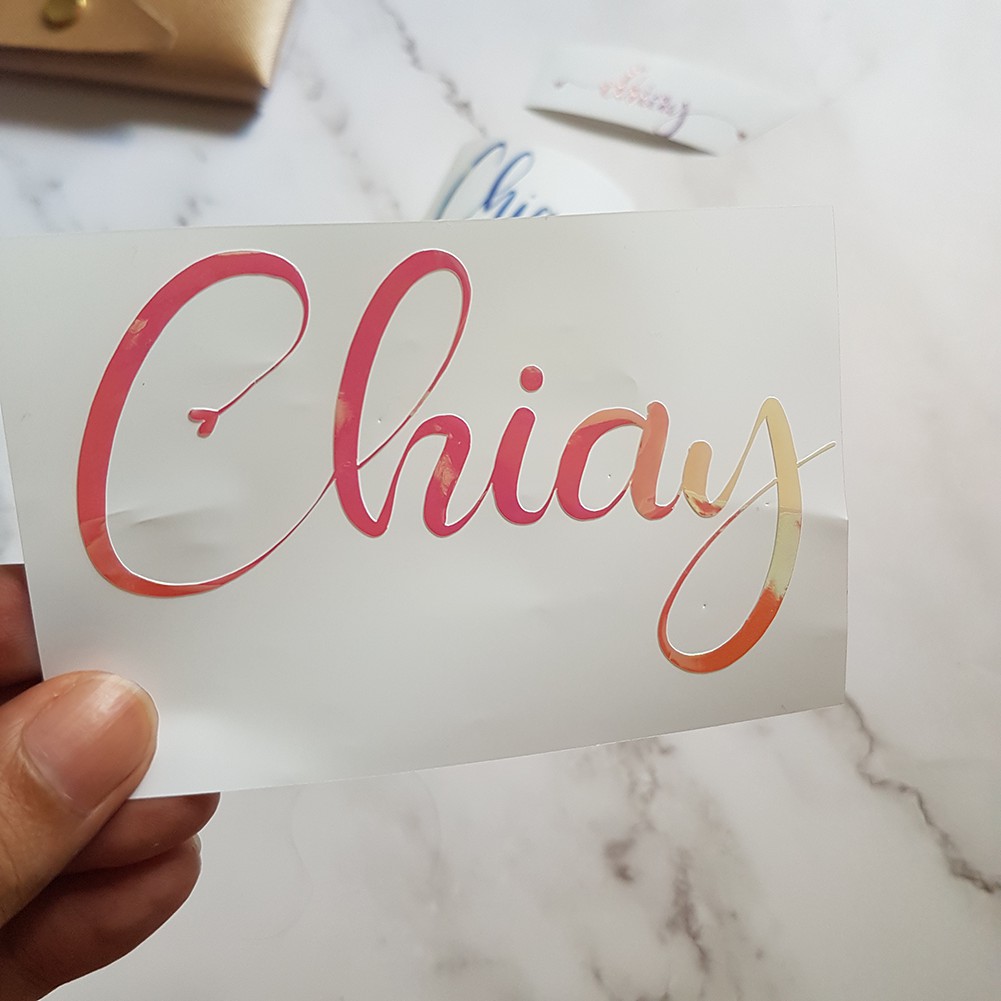Customized Name Vinyl Sticker Decal | Shopee Philippines
