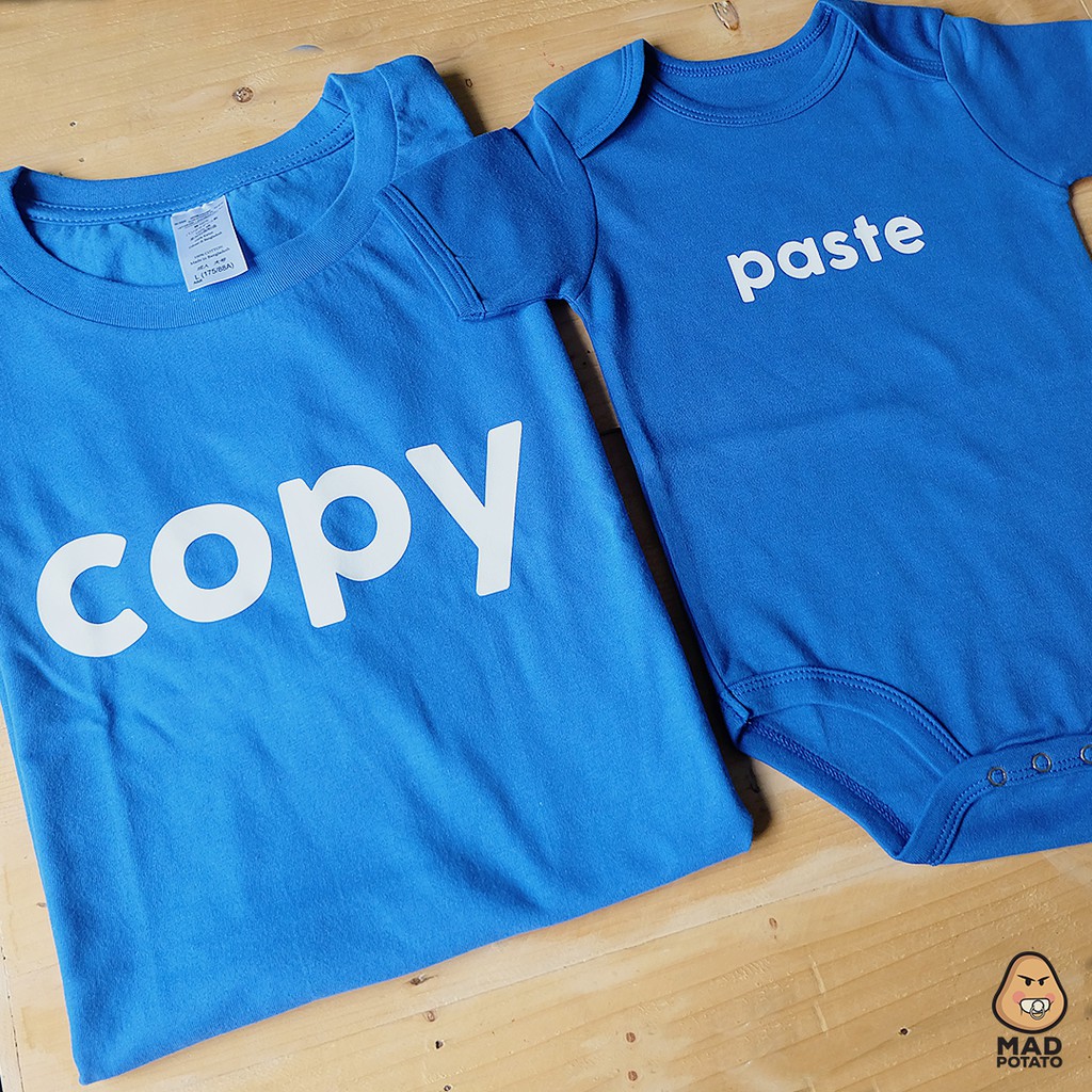 MAD POTATO Copy Paste Father's Day Family Terno Matching Shirts Family ...