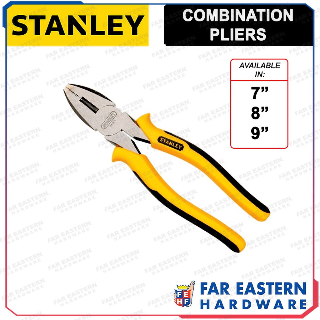 STANLEY Combination Pliers 7" | 8" | 9" STHT | Shopee Philippines