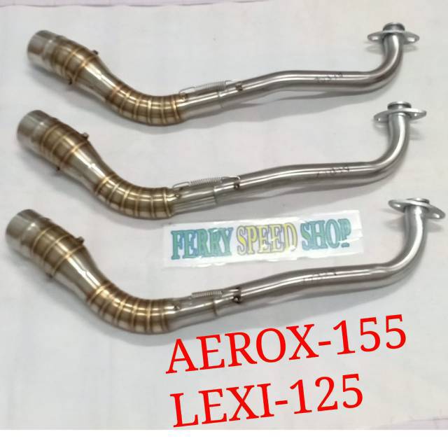 Aerox 155 RACING Exhaust Neck - LEXI 125/AEROX 155 RACING Exhaust Pipe ...